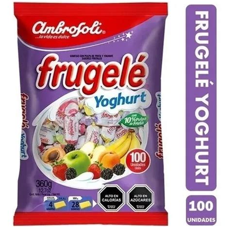 Gomitas Frugele Yogurt Sabores Frutales 100 Unidades Cuotas Sin Interés