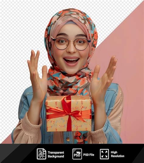 Premium Psd Premium Of Cute Young Womna With A T Box Meeting