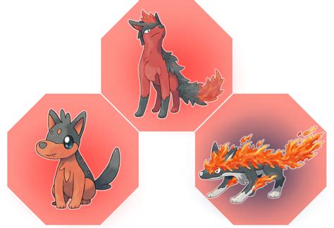 Fire Wolf Pokemon
