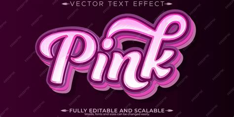 Premium Vector Princess Text Effect Editable Queen And Pink Text Style