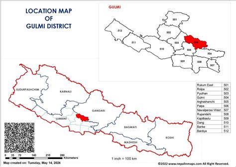 Gulmi Maps Of Nepal