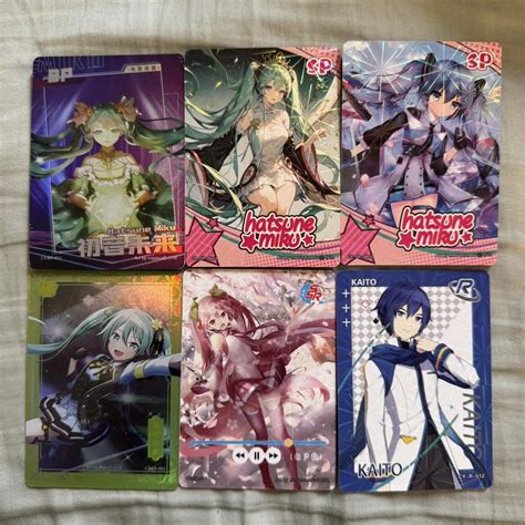 5 Pack Hatsune Miku Vocaloid Collectible Cards Depop