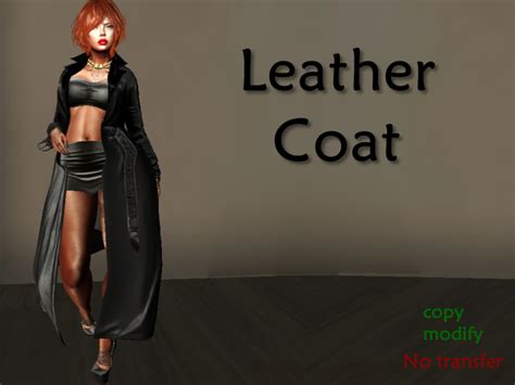 Second Life Marketplace Tlc Leather Coat