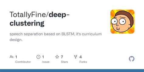GitHub TotallyFine Deep Clustering Speech Separation Based On BLSTM It S Curriculum Design