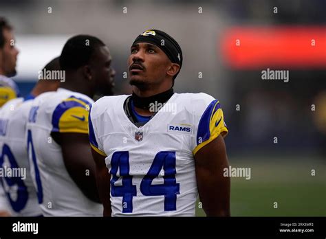 Los Angeles Rams Cornerback Ahkello Witherspoon National Anthem During