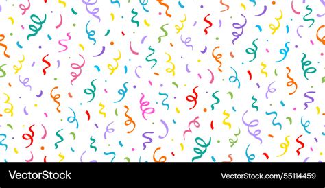 Birthday Confetti Seamless Pattern Background Vector Image