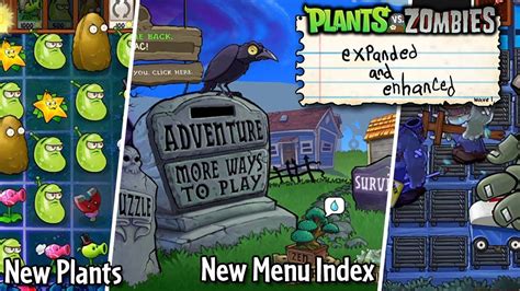 Plants Vs Zombies Expanded And Enhanced V115 New Plants And Fast