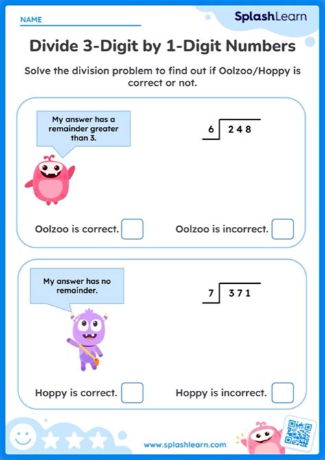 Match Division Solution Worksheet