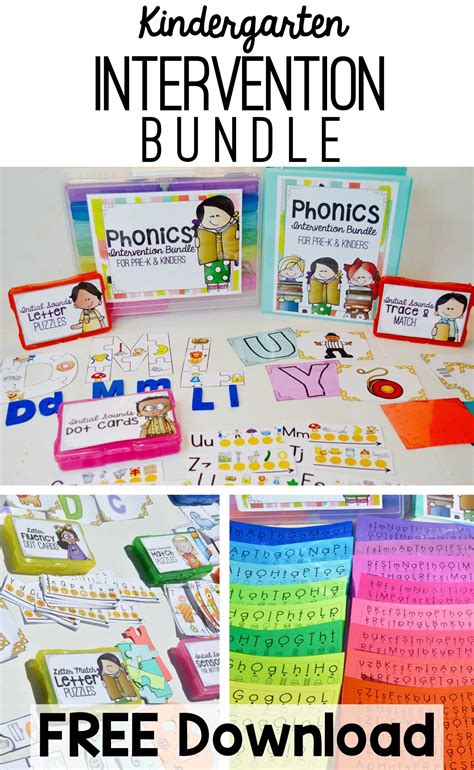 Kindergarten Phonics Intervention Free Download Artofit