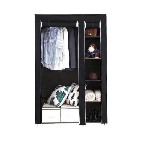 Dulap Din Material Textil At Performance® Depozitare Haine 105x45x170 Negru Emag Ro