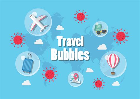 Travel Bubles Concept 16189475 Vector Art At Vecteezy