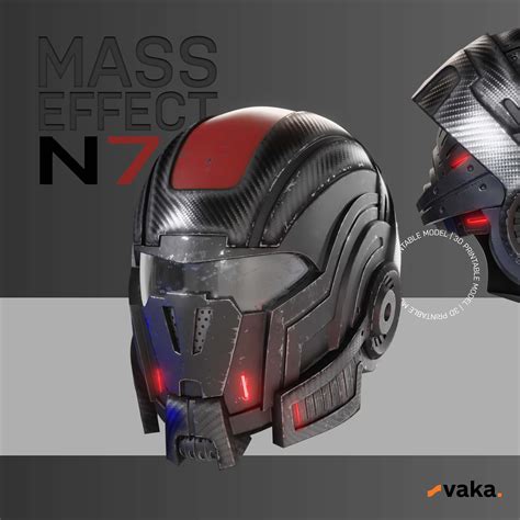 Mass Effect N7 Helmet Shepard 3d Model For Print Etsy Uk