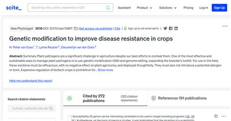 Genetic Modification To Improve Disease Resistance In Crops