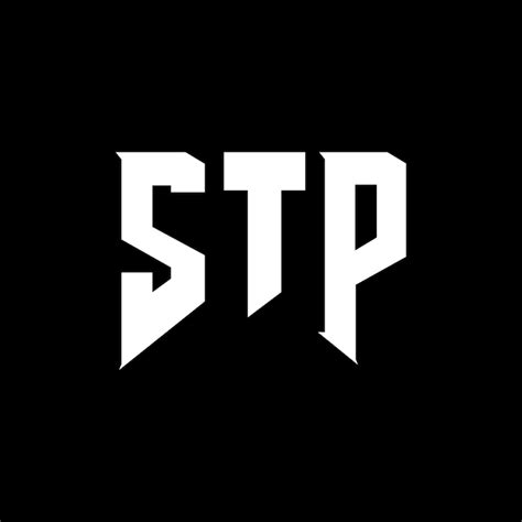 Stp Logo Dla Firmy Technologicznej Stp Logo Czarno Białe Kombinacja