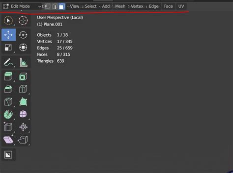 tool settings and menu overlapping r blender