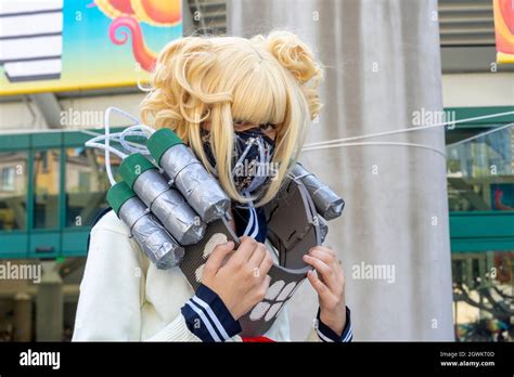 Cosplayer In My Hero Academia League Of Villains Himiko Toga Costume Jk