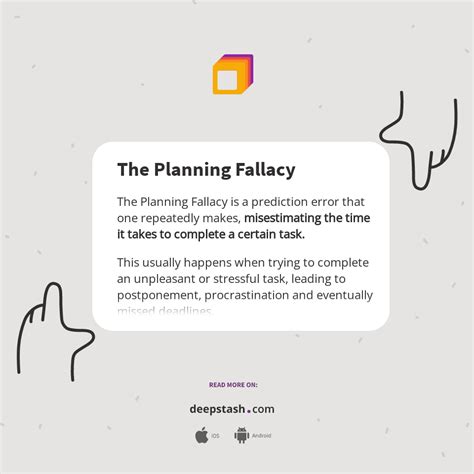 The Planning Fallacy Deepstash