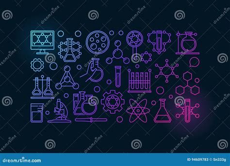 Chemistry Web Banner Website Template Vector Illustration