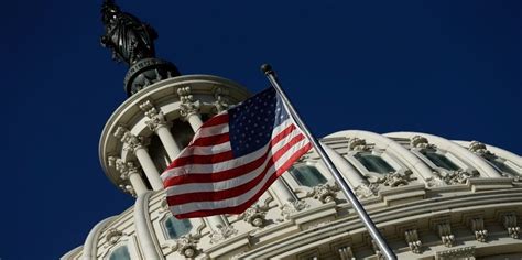American Flag Capitol Building