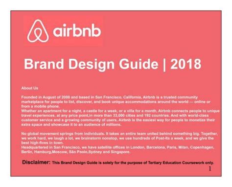 Airbnb Brand Design Guide 2018