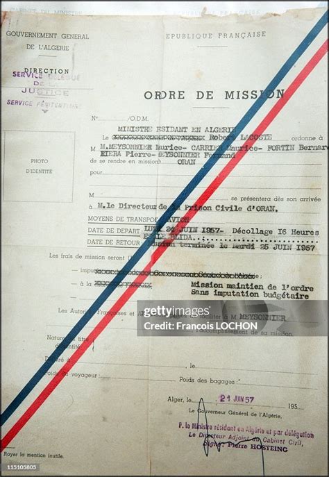 Fernand Meyssonnier Former French Executioner In Algiers In Fontaine