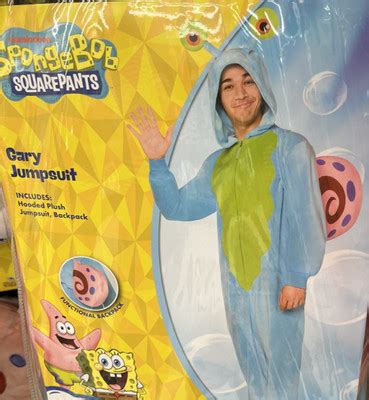 Gary The Snail Halloween Costume Adult Spongebob Squarepants S M L Xl