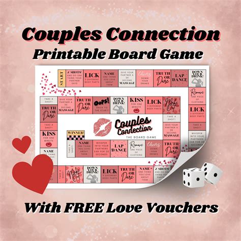 Couples Printable Board Game Date Night Printable Couples Games
