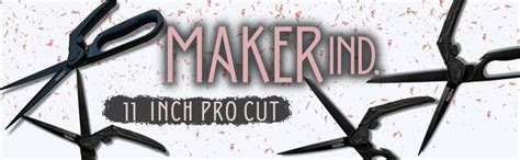 Maker Industries Pro Cut 11” Spring Assisted Scissors Titanium Coated Arthritis Friendly