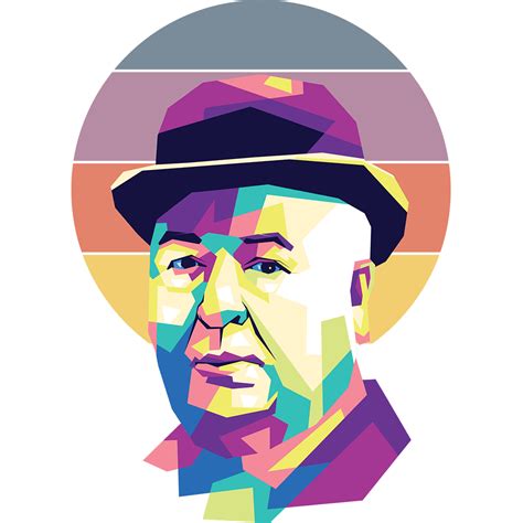 Alfred Hitchcock Retro Png Sublimation Digital Download Inspire Uplift