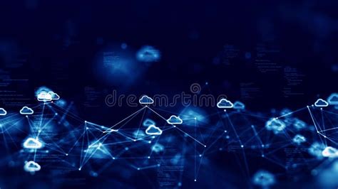 Cloud And Edge Computing Technology Concepts With Cybersecurity Data Protection Stock Footage