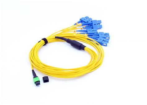 12f Mtp Sm Fiber Optic Mtp Lc 20mm Straight Harness Cables China