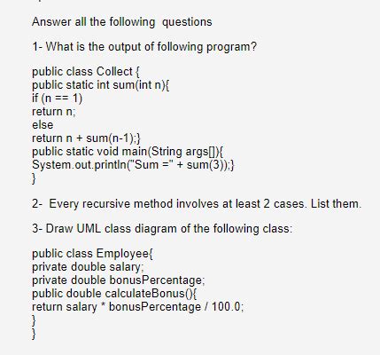 Solved Answer All The Following Questions What Is The Chegg