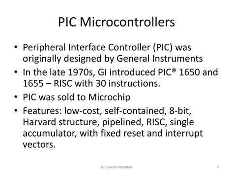 Ppt Microcontroller 3 Pic Powerpoint Presentation Free Download