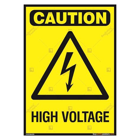 High Voltage Sign Warning Sign Template Postermywall 49 Off