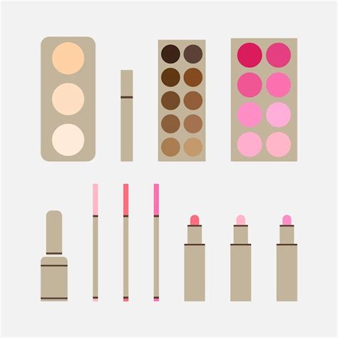 Premium Vector Makeup Kit Brand Cosmetic Elements Accessories Background