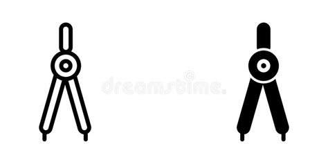 Illustration Vector Graphic Of Drawing Compass Icon Stock Vector Illustration Of Symbol