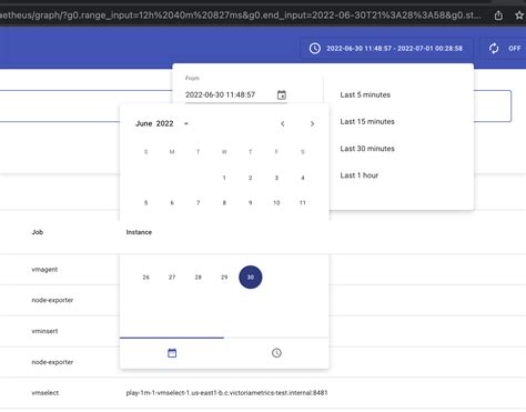 Table Header Overlaps Datepicker Calendar Panel · Issue 2874 · Victoriametricsvictoriametrics