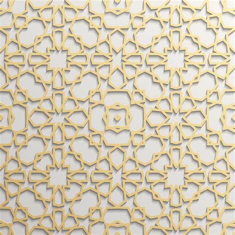 Seamless Islamic Pattern 3d Traditional Arabic Design Element