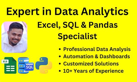 Be Your Excel Sql And Pandas Expert Data Analytics By Fahimj1 Fiverr
