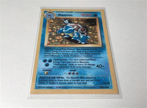 Blastoise Commissioned Presentation Galaxy Star Hologram Card