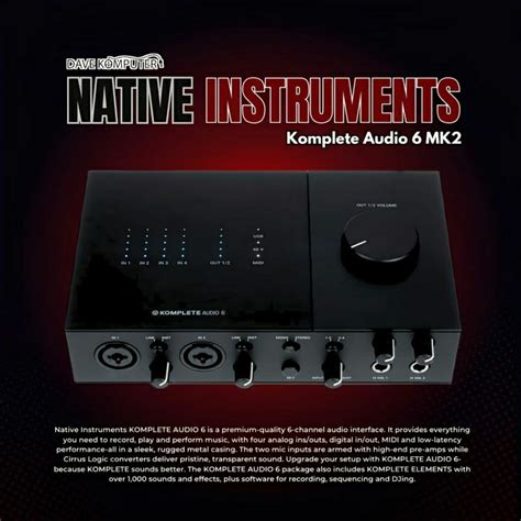 Jual Native Instruments Komplete Audio 6 Mk2 Usb Audio Interface