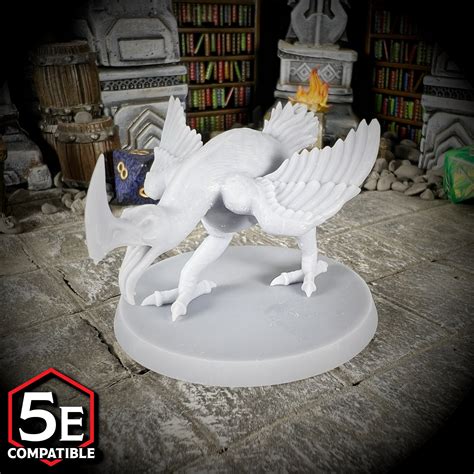 Axe Beak 28mm 32mm Dnd Miniatures Dandd Minis Dungeons And Dragons