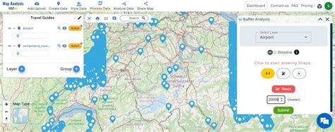 Creating Travel Guides Mapping With Gis Buffer Zones Mapog