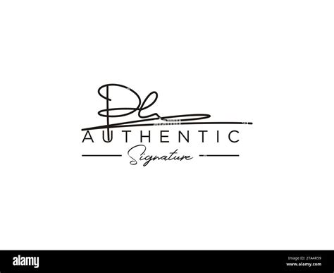 Pe Signature Logo Template Vector Stock Vector Image And Art Alamy