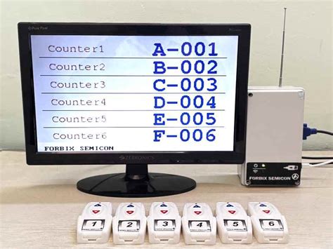 Token Display System Queue Management Forbix Semicon