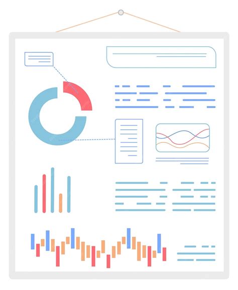 Premium Vector Financial Statistics Banner Cartoon Icon Business Report