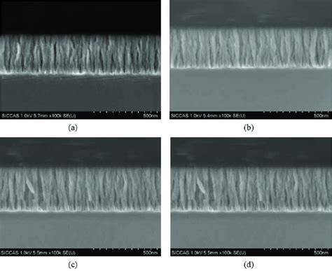Visible Cross Sectional Morphology Of Sio 2 Films At 85°deposition Download Scientific Diagram