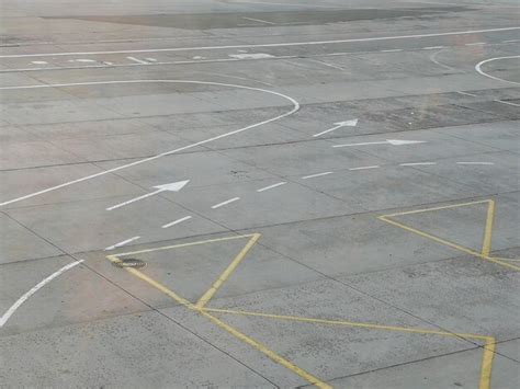 High Angle View Of Airport Runway Premium Photo