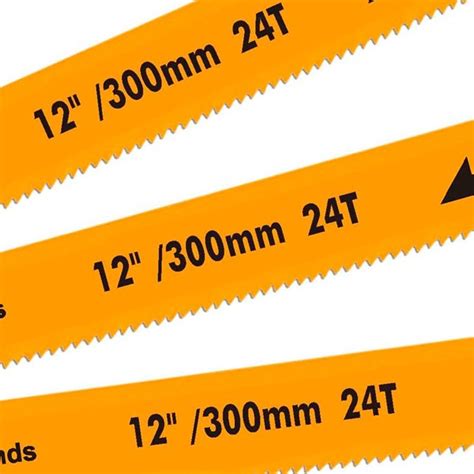 LÂmina De Serra Bimetal Para Arco De Serra Ingco 300mm 24 Dentes Cod Hsbb12246 Fachada Job