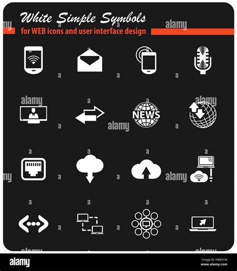Communication Vector Icons For User Interface Design Stock Vector Image And Art Alamy